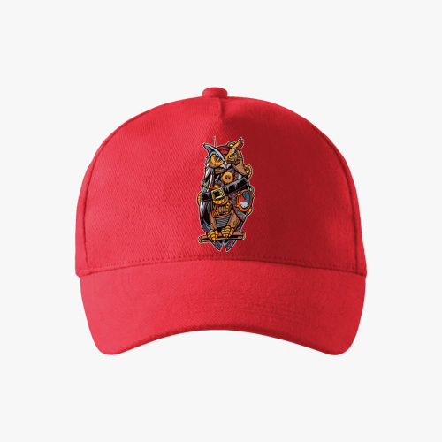 Steampunk bagoly baseball sapka