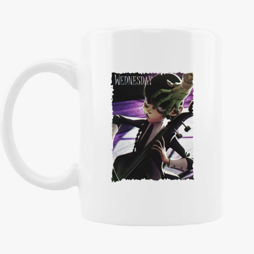 Wednesday és Izé hangversenye bögre