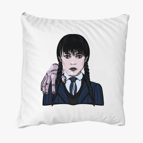 Wednesday és Izé karakter párna