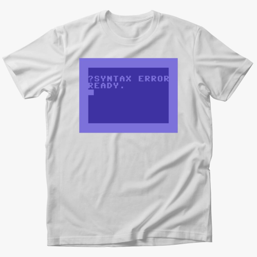 Commodore 64 (C64) póló - Syntax error