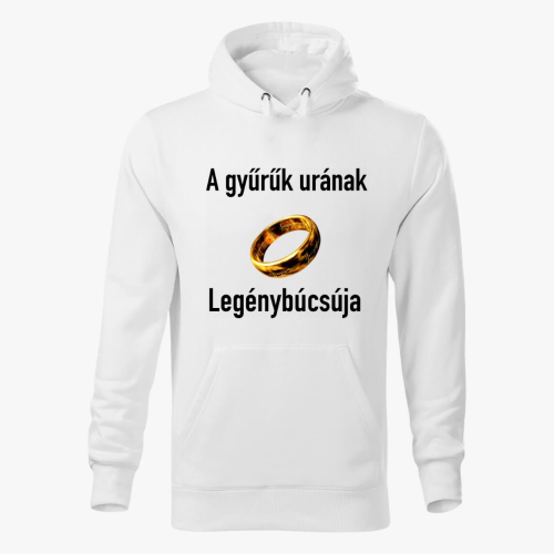 Gyűrűk ura legénybúcsú kapucnis pulóver