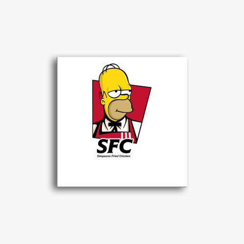 Homer Simpson Fried Chicken vászonkép